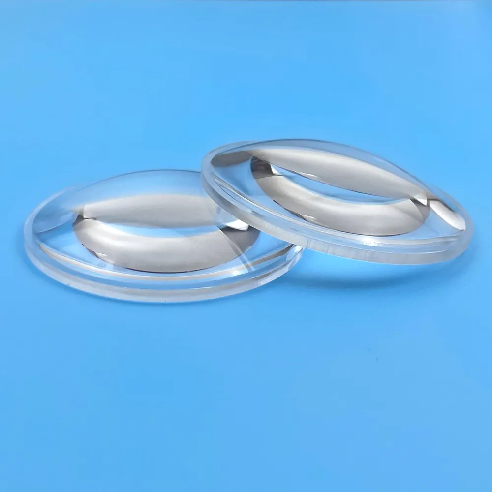 42mm Diameter 75mm Focal Length Acrylic PMMA Plano Convex Lens 4x ...