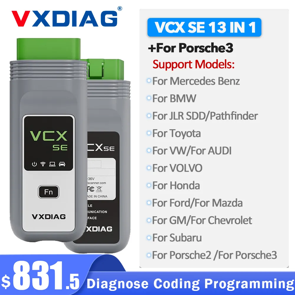 DHgate.com:VXDIAG VCX SE 13-in-1 Universal OBD2 Scanner: DoIP ...