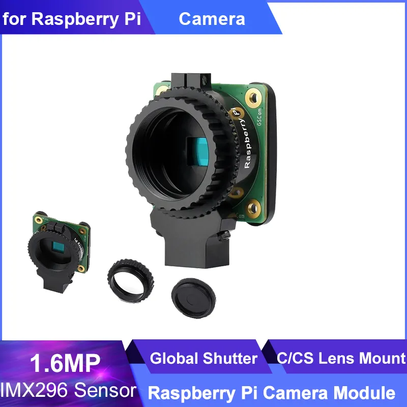 6MP Global Shutter Camera Module With IMX296 Sensor And Optional Interchangeable Lens Mounts ...