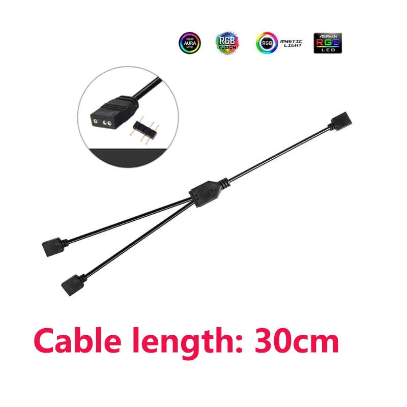 DHgate.com:5V ARGB 3-Pin Controller, USB/SATA/Molex Powered Light ...