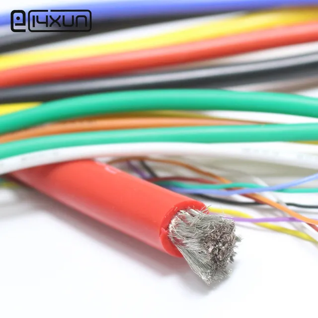 Ultra-Flexible 30 AWG Soft Silicone Cable: 0.055mm², 1 Meter ...