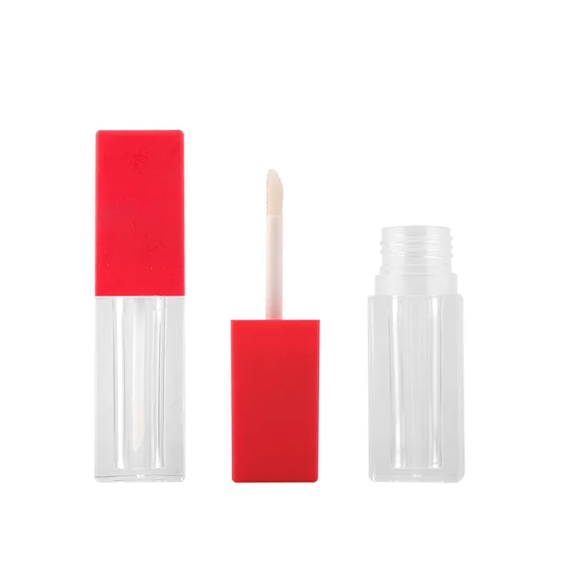 DHgate.com:10/30/50pcs Empty Clear 5ml Lip Gloss Tube,DIY Square Lid ...