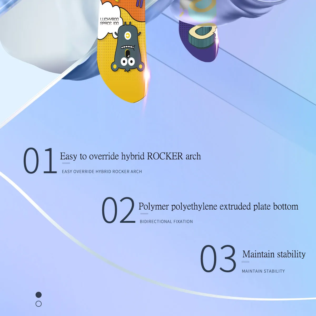 LUCKYBOO Childrens Snowboard Single Board Cute Pink Little Elephant ...