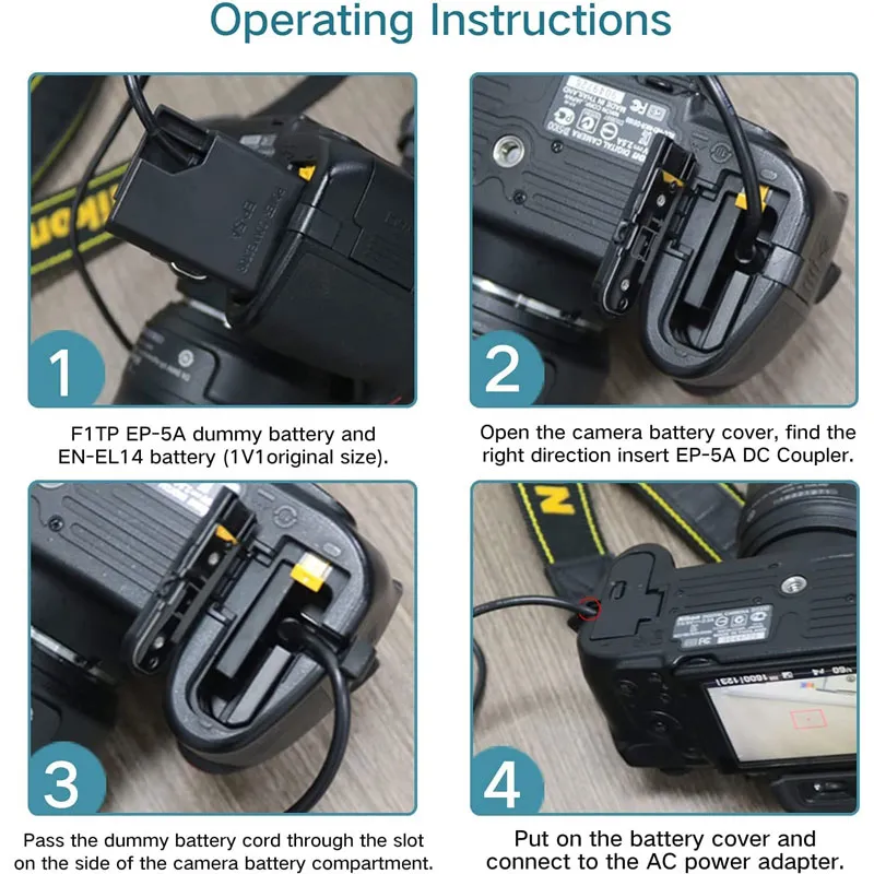 DHgate.com:EN-EL14 A EN EL14 A Dummy Battery USB Kit EP-5A DC Coupler ...