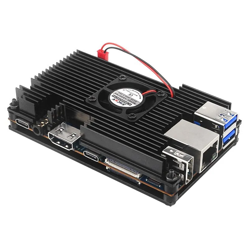 Orange Pi 5 Aluminum Alloy Case Metal Active and Passive Cooling ...