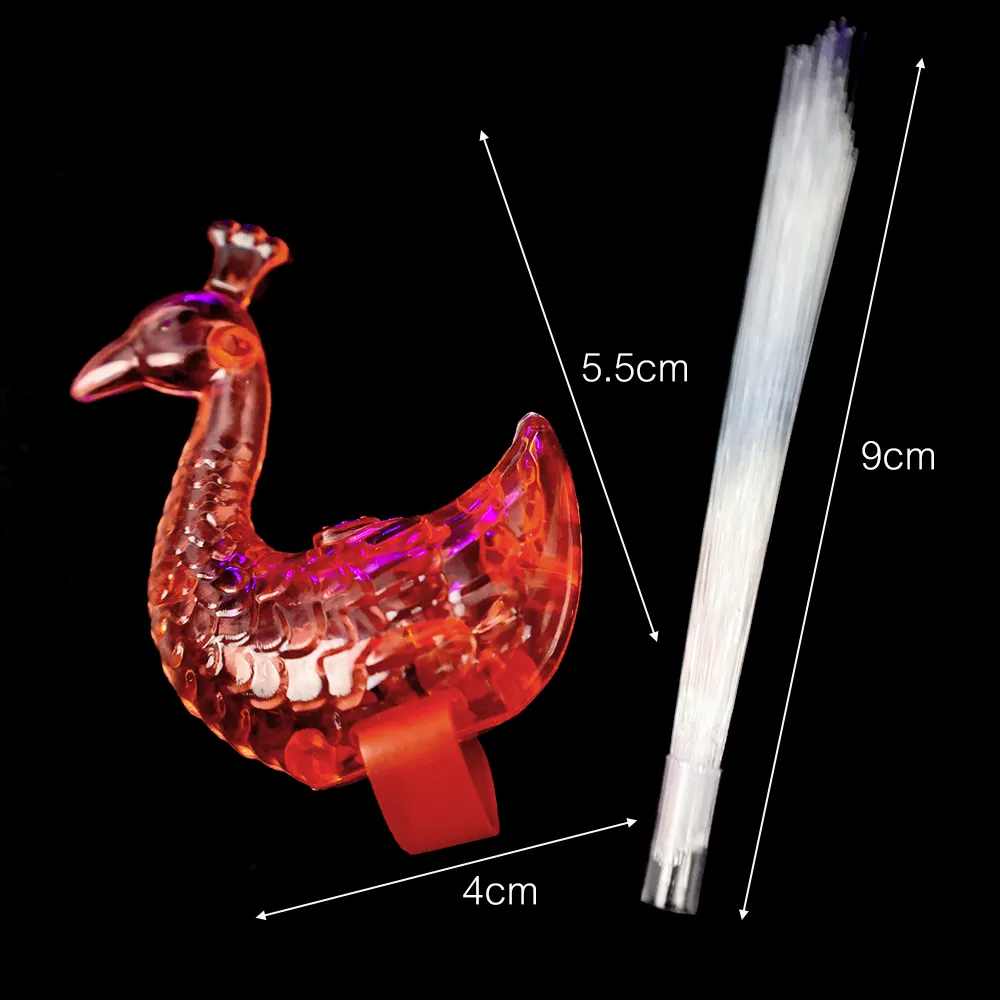 Glowing Peacock LED Finger Lamp: Interactive Light-up Toys for Kids ...