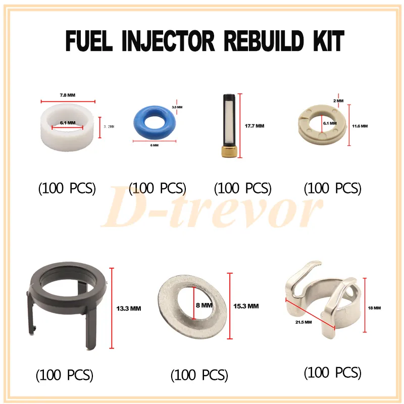 Fuel Injector Nozzle Seal Repair Kit Set For VW Golf Jetta Passat Audi ...
