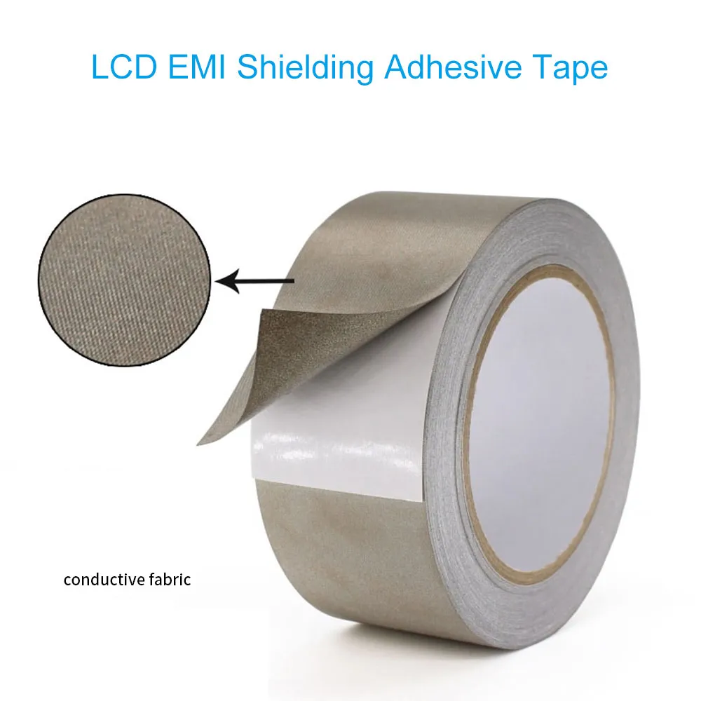 20m Conductive Fabric Tape - Silver Mobile Phone LCD EMI Shielding from ...