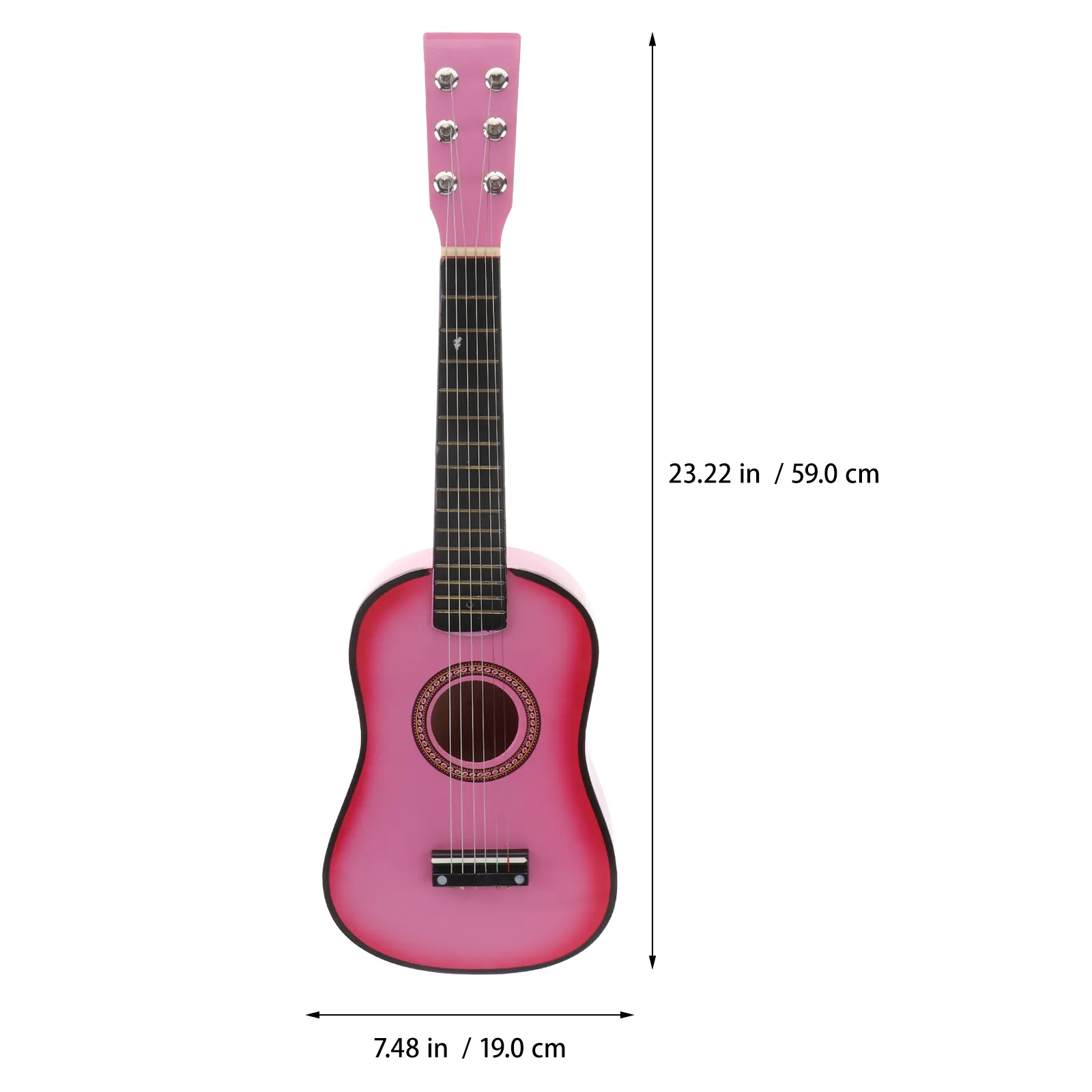 DHgate.com:Pink 23 Inch Beginner Acoustic Guitar with 6 Nylon Strings ...