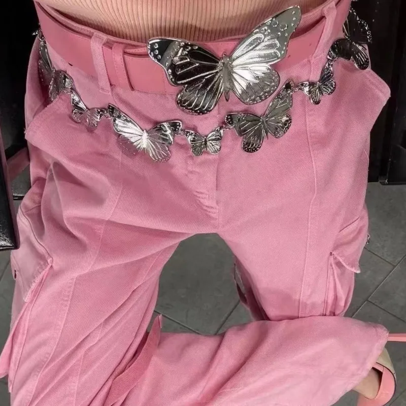 DHgate.com:Butterfly Waist Chain: Y2K Layered Gold Body Chain for Women ...