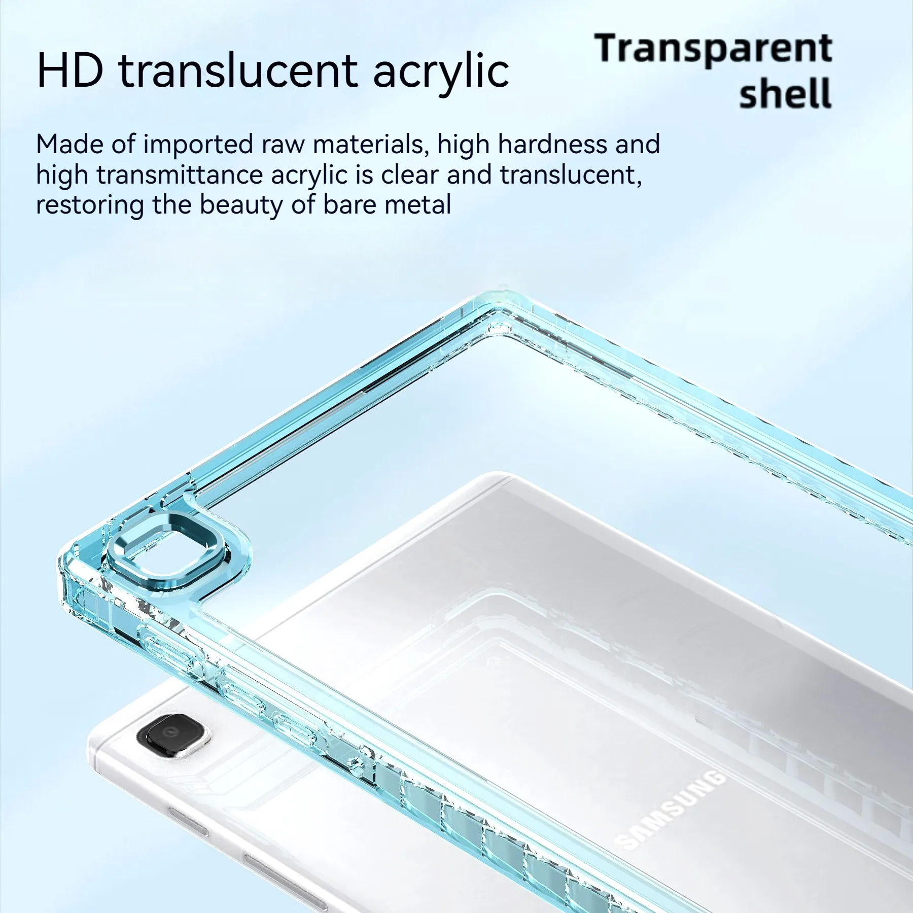 DHgate.com:Transparent Acrylic Hard Case for Samsung Galaxy Tablets ...