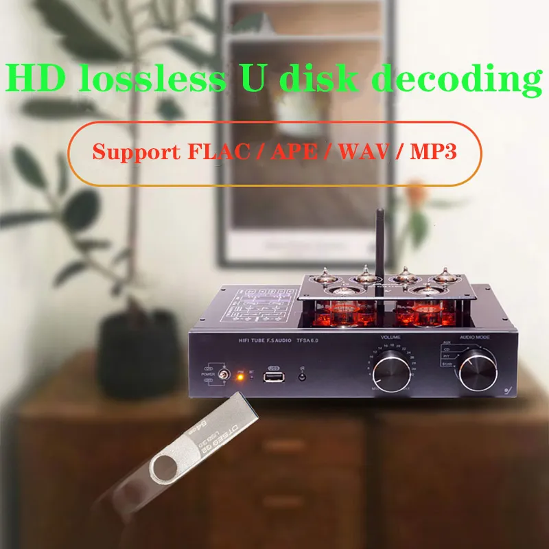 DHgate.com:6K4 Vacuum Tube 6N2 Preamplifier Bluetooth 5.2 for ...