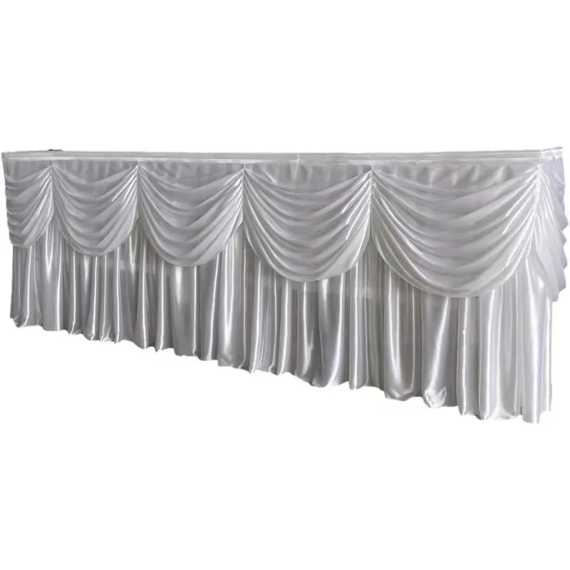 DHgate.com:10ft/20ft Colorful Ice Silk Table Skirt Swag Drape for ...