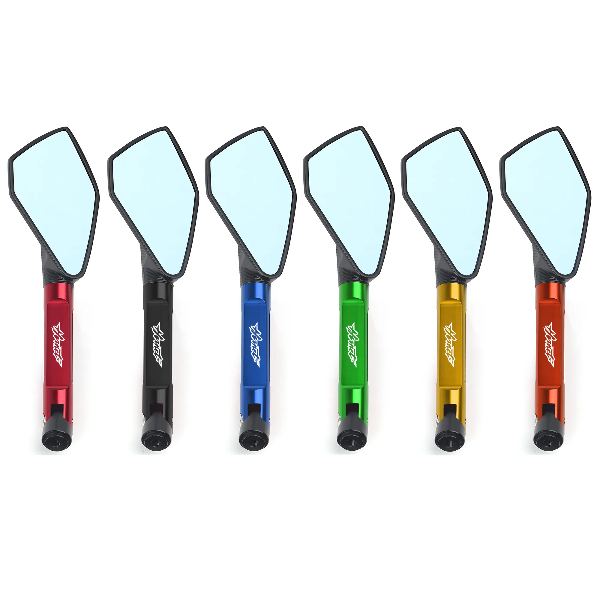 DHgate.com:Blue Anti-Glare CNC Motorcycle Rearview Mirrors for Honda ...