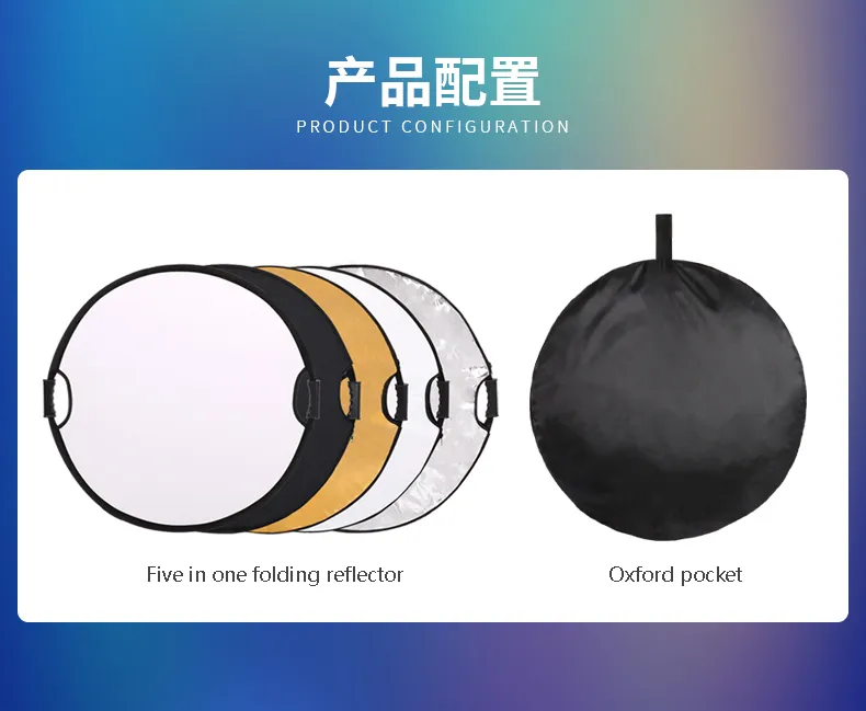 Photographic Reflector Two-in-One Folding Portable Small Mini-Portrait ...