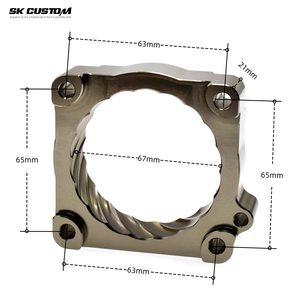 Aluminum Alloy Throttle Body Spacer Kit with Intake Gasket for BMW 1 2 3 4 5 Series X3 X4 X5 X6 ...