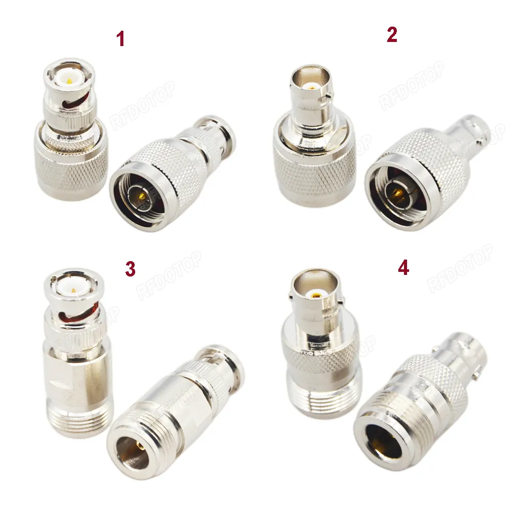 DHgate.com:Q9 BNC to N Coaxial Adapter: Straight N Male to BNC Male RF Connector Kit, 50 Ohm, 1 ...