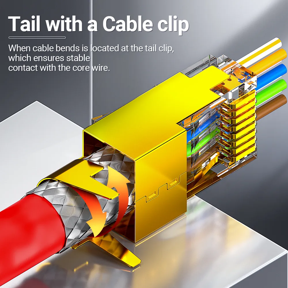 AMPCOM RJ45 Connectors Pass Through CAT6A CAT7... From Ddmyapr, $15.37 ...