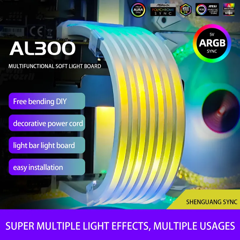 2024RGB Light Strip PC Backlight 5V ARGB Aura Sync Flexible LED Lamp ...