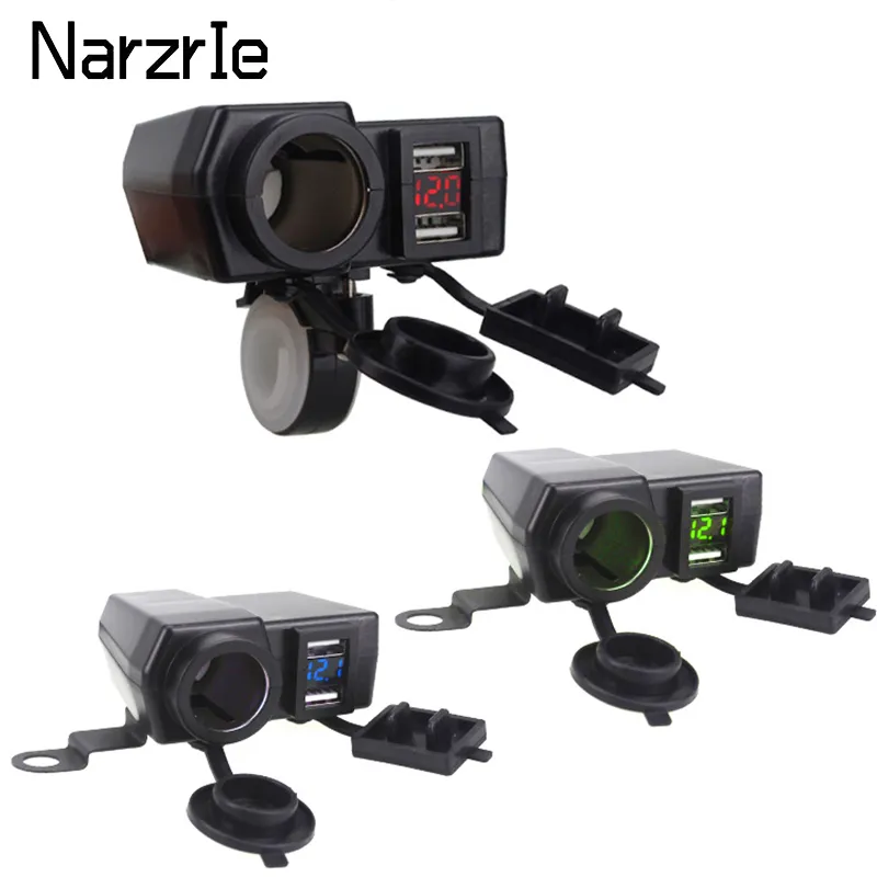 DHgate.com:Motorcycle USB Charger Socket: 5V 4.2A Dual USB Port Power ...
