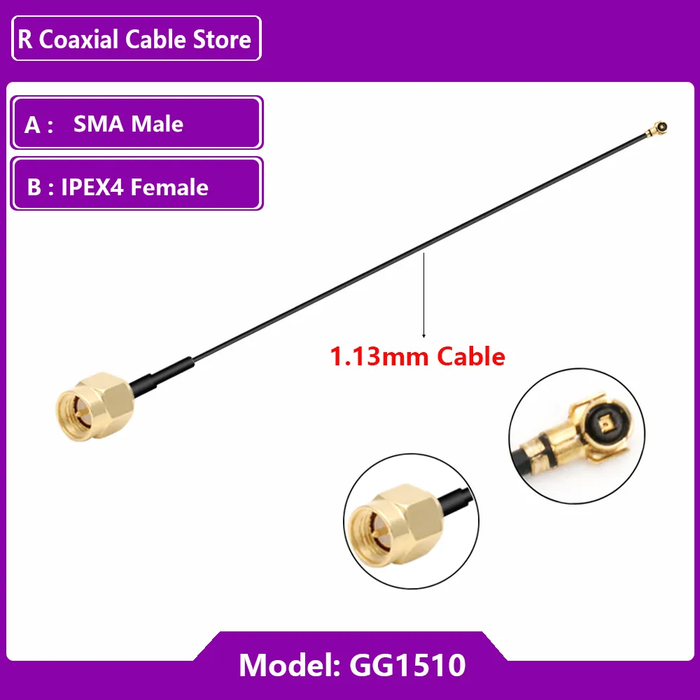 DHgate.com:10pcs uFL/u.FL/IPX/IPEX-1 IPEX 4 Female MHF4 to SMA Female ...