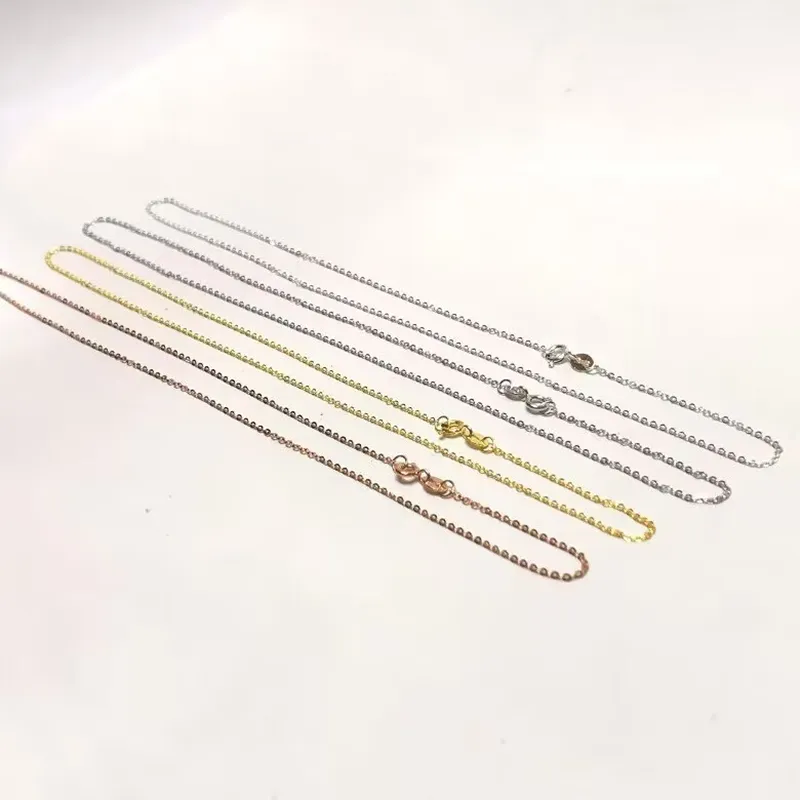 DHgate.com:925 Silver Oval Cable Chain Necklace | DIY Jewelry-Making Supplies | 40-60cm:Jewelry