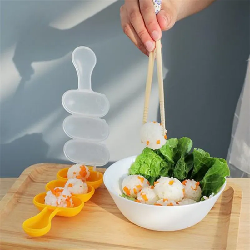 DHgate.com:Rice Ball Mould Shaker Kit: Bento Box Rice Baller Shakers ...