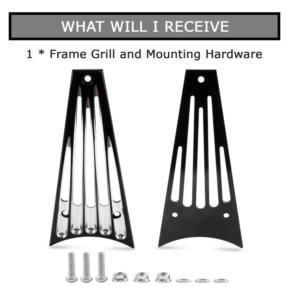 Billet Cut Frame Grill for Harley Touring Electra Glide Street Road ...