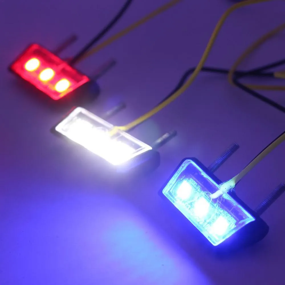 Motorcycle License Plate LED Light 12V Plastic Waterproof Universal ...