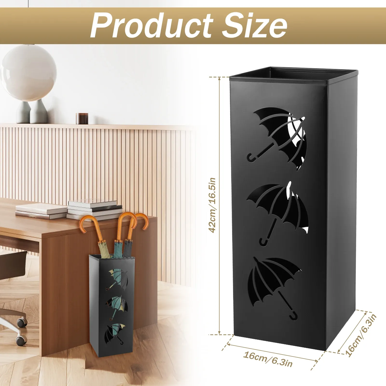 Decorative Metal Umbrella Holder Stand | Indoor Outdoor Umbrellas ...