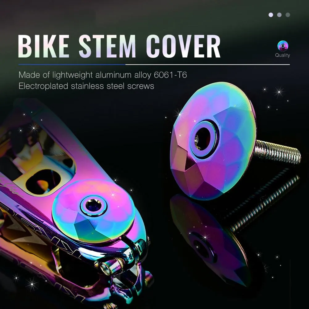 DHgate.com:Diamond Bike Stem Cover, Aluminum Alloy Top Cap Headset ...