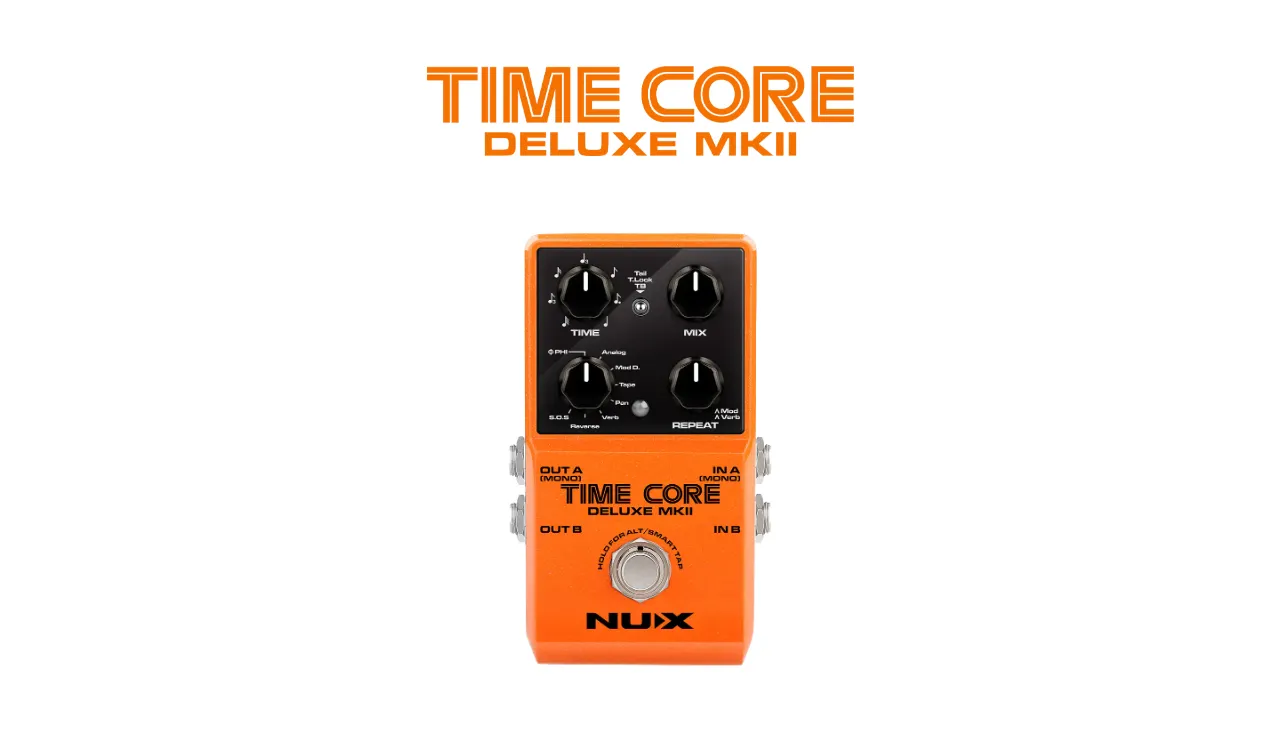 NUX TIME CORE DELUXE MKII Delay Pedal with 7 Delay Types and Phrase ...