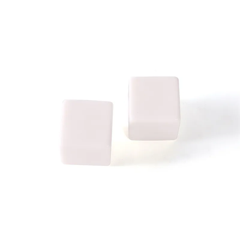 /Pack Acrylic #20 Square Corner White Black Blank D6 Dice Teaching ...