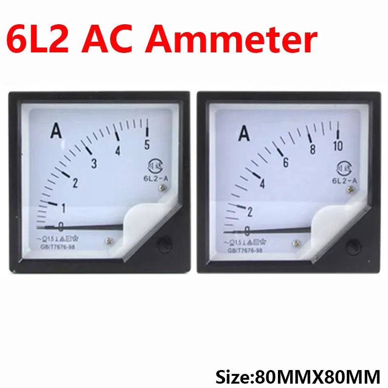 DHgate.com:6 Amperemeter 80x80mm Analog Current Meter Gauge Pointer ...