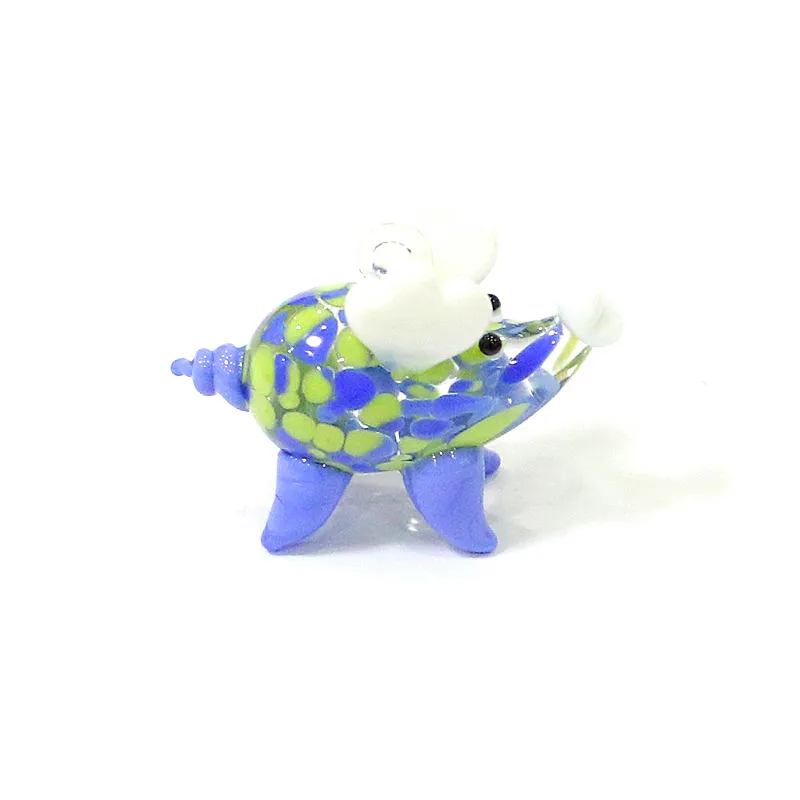 Miniature Glass Pig Figurine Charm for Fairy Garden Decor and DIY ...