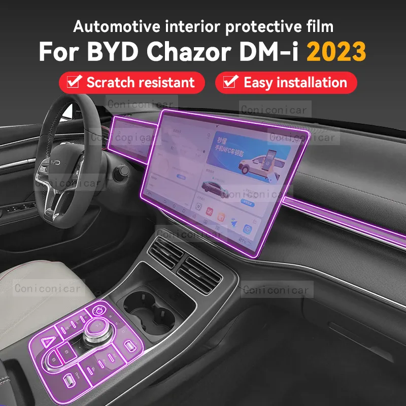 Anti-Scratch TPU Gearbox Panel cover synonym for BYD CHAZOR DM-I 2023 ...
