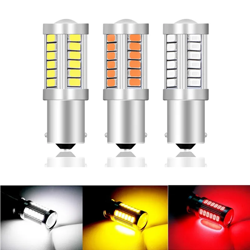 Bright LED Car Light Bulbs 2-Pack, 1156 BA15S P21W 1157 BAY15D BAU15S ...