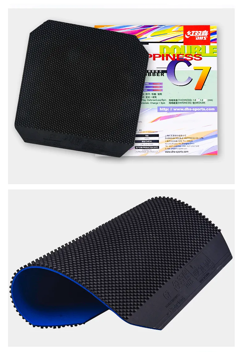 DHgate.com:DHS C7 & C8 Table Tennis Rubber Set - ITTF Approved Pips-Out ...