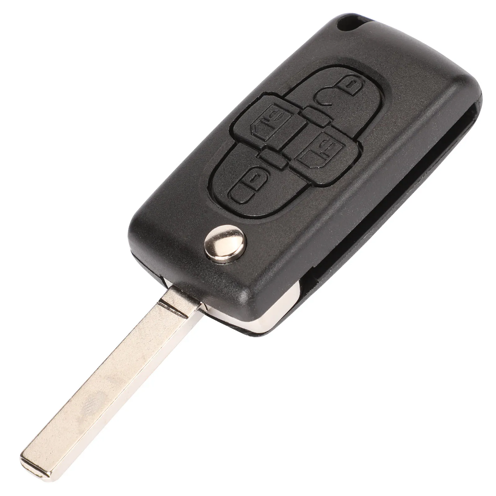 jingyuqin ASK/FSK 433 MHz 4 Buttons Flip Folding Remote Key Fob for ...