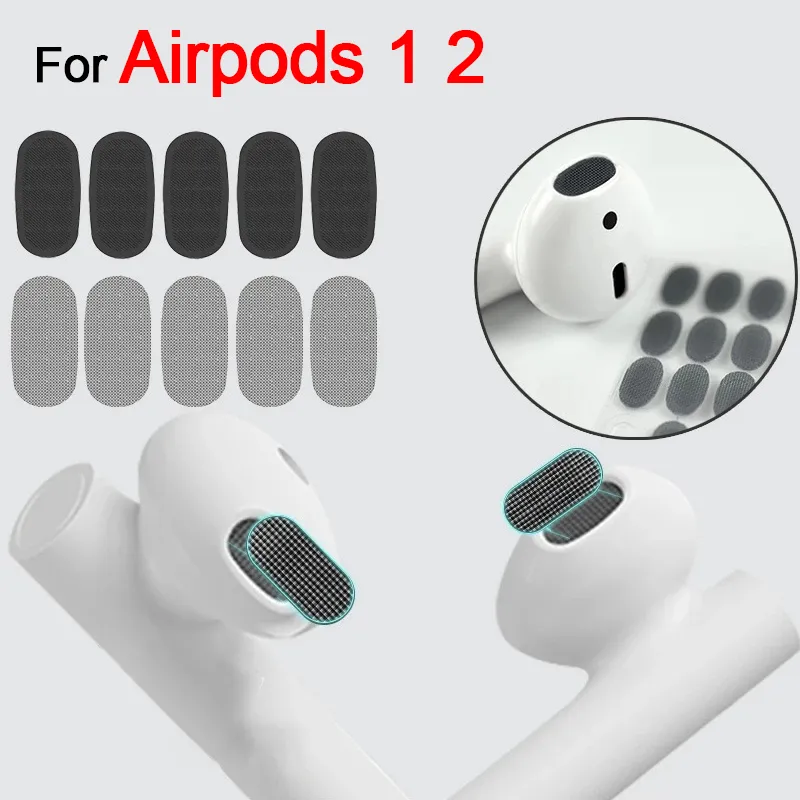 Dust Filter Mesh Stickers for Apple AirPods 1 and 2 Earphone Port ...