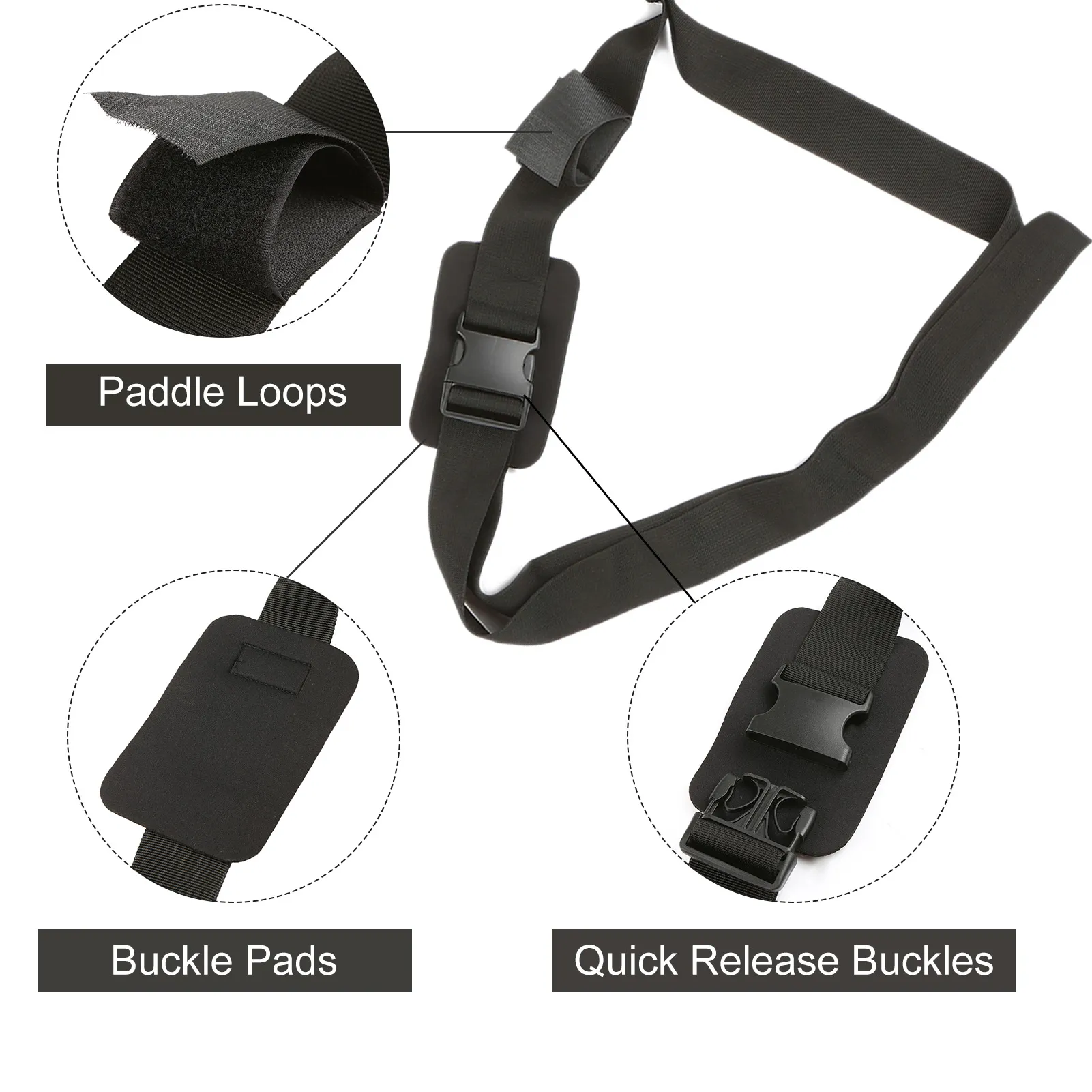 Adjustable Padded SUP Carrying Strap for Kayaks, Longboards, Surfboards ...