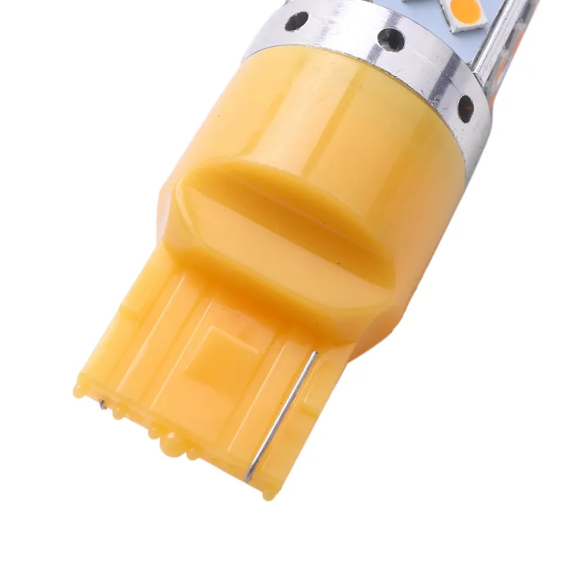 Amber LED Signal Light Bulbs: 4X T20 7440 W21W 3030 35 SMD Canbus Turn ...