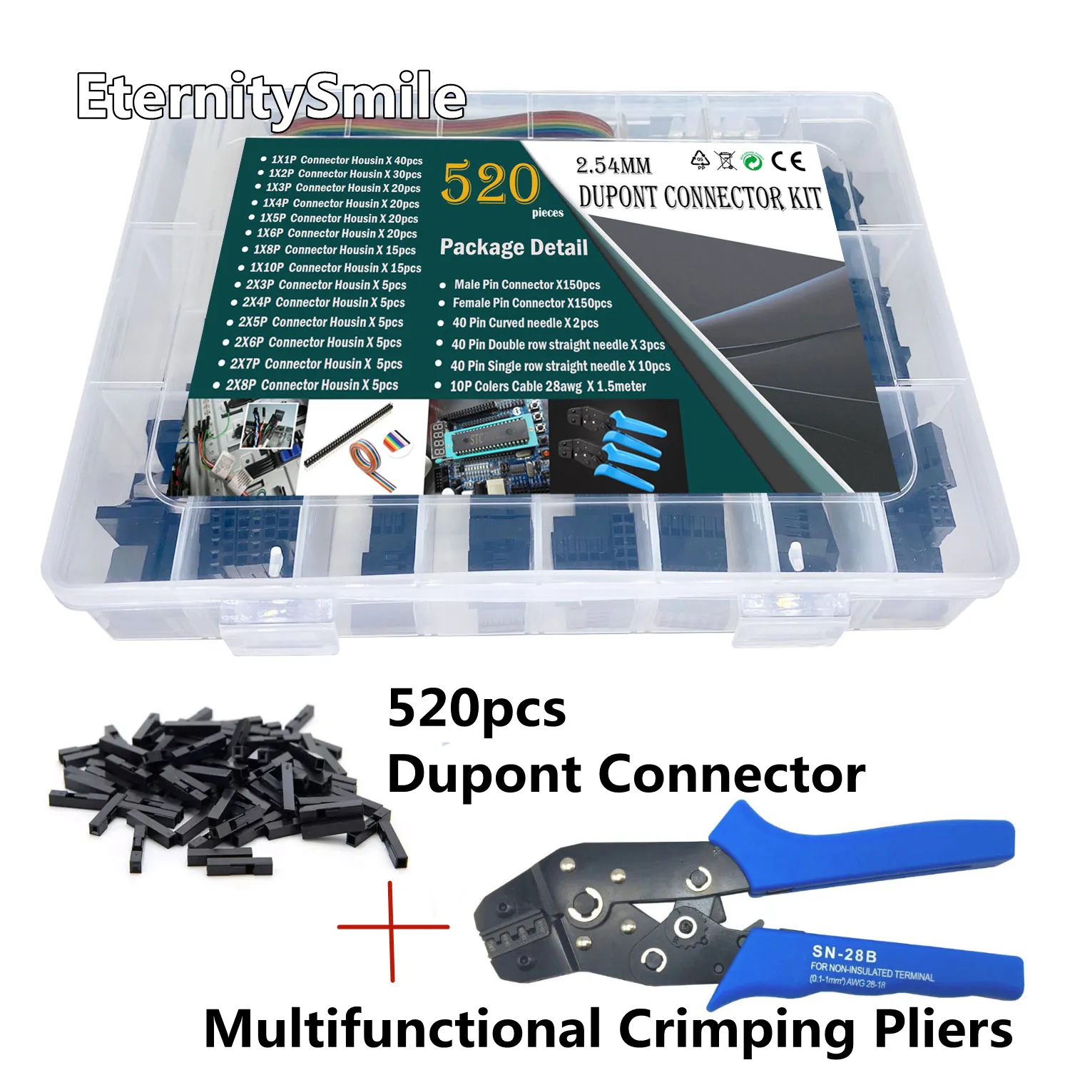 DHgate.com:520PCS Dupont Wire Jumper Pin Header Connector Kit: Male ...