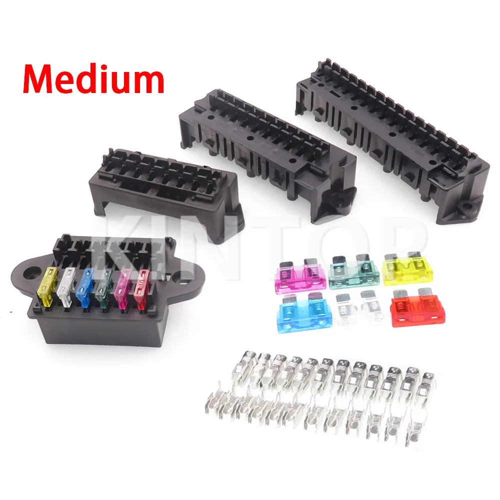 Multi-Way Fuse Box Holder with Terminals - 8, 10, 12, 15 Way Options ...