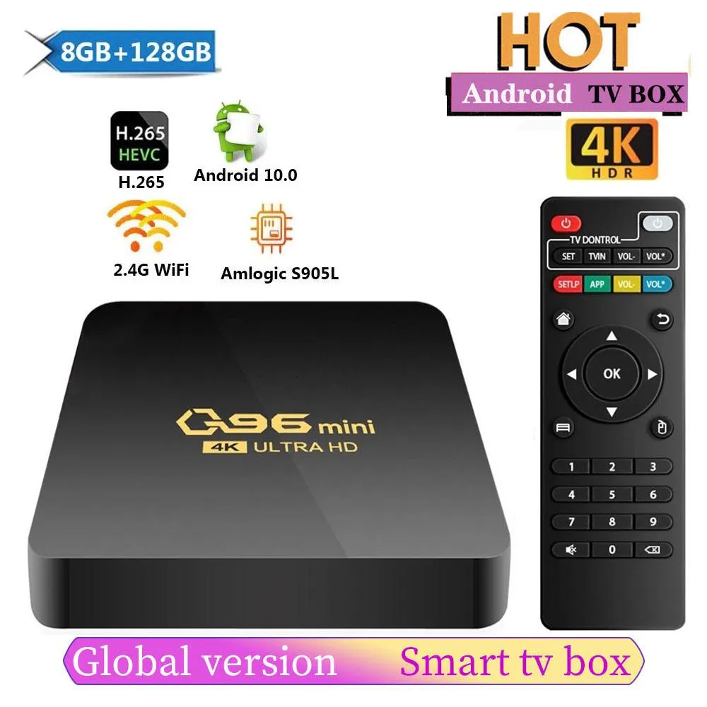 New Smart TV Box For Q96 Mini Android 10.0 S905L Quad Core Set Top Box ...