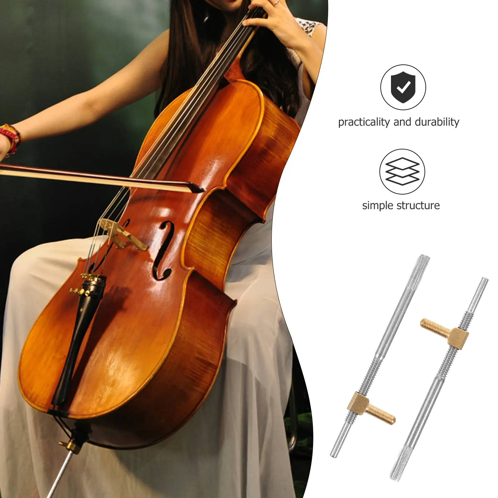 DHgate.com:Premium Bow Screw Rod Viola Parts - Professional Violin ...