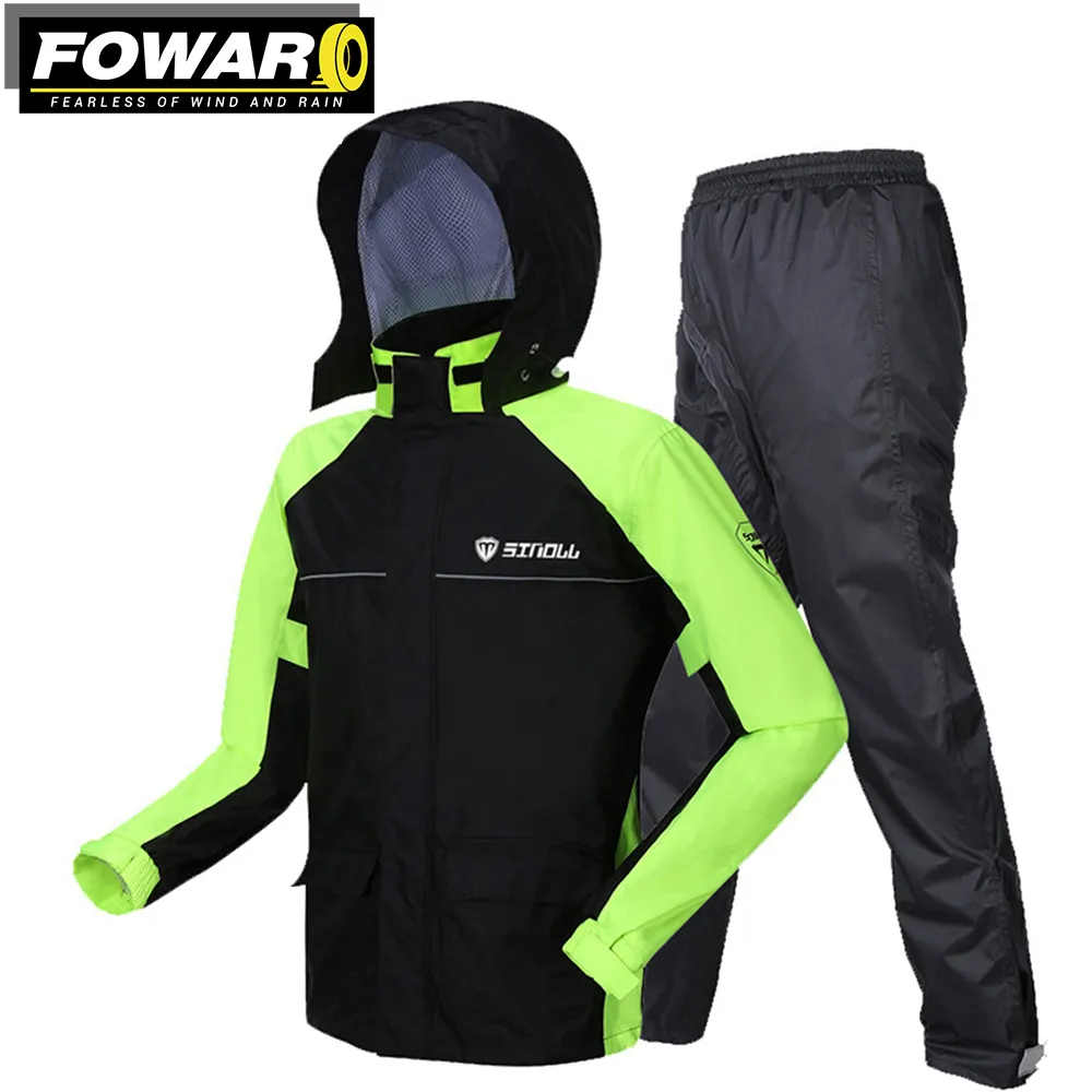Waterproof Motorcycle Rain Suit | Breathable Reflective Motorcycling ...