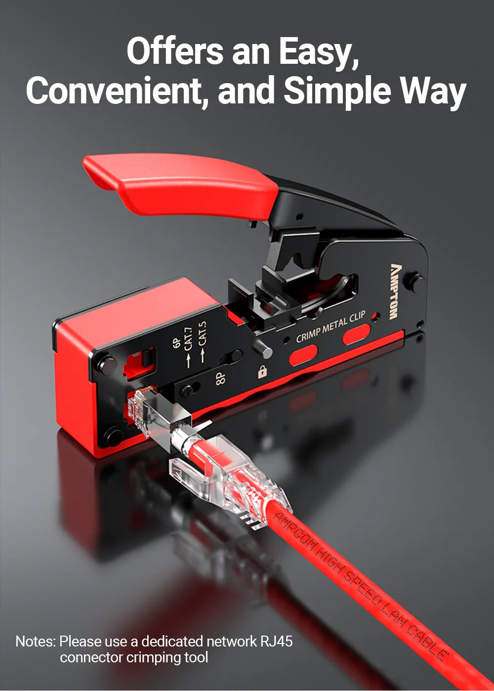 Ethernet CAT7 RJ45 Connector: Pass Through CAT6A RJ 45 Plug For CAT 7 ...