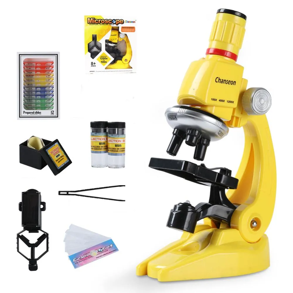 DHgate.com:Advanced 1200X Lab Microscope Kit with LED Light for Kids ...