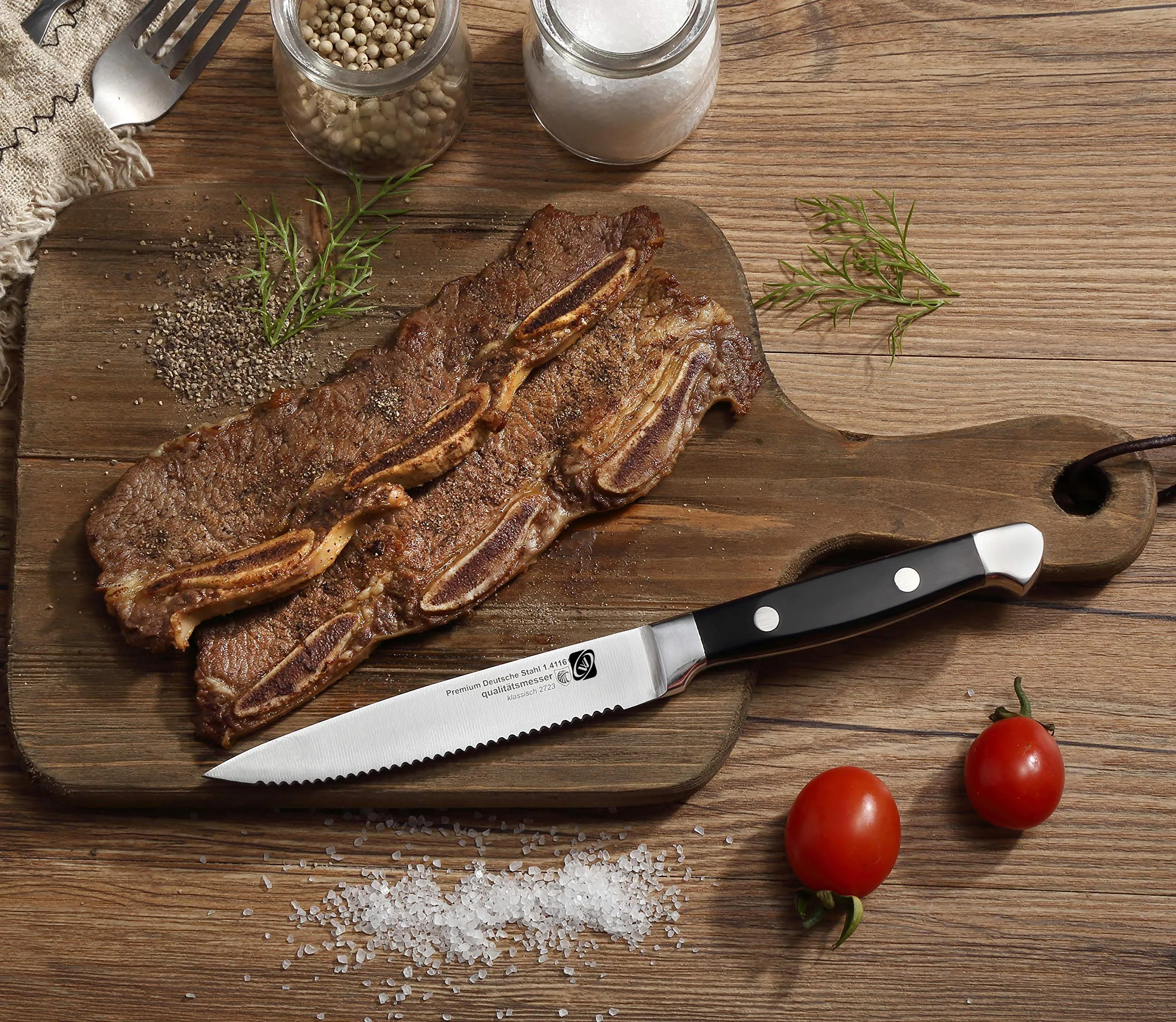 DHgate.com:German Steel Steak Knife Set: Razor-Sharp Precision for ...